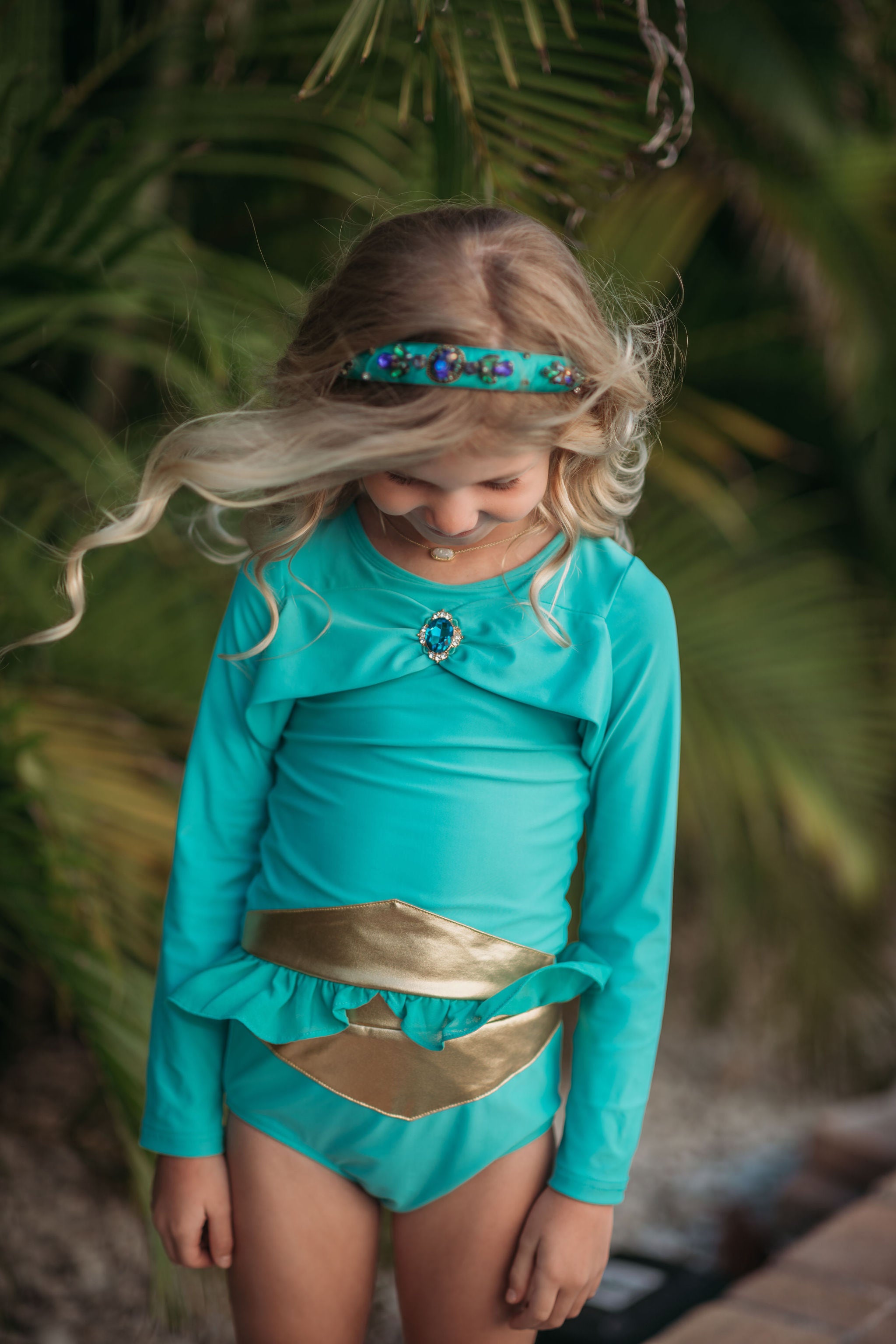 Arabian Princess Rash Guard Swim Set – Only Little Once