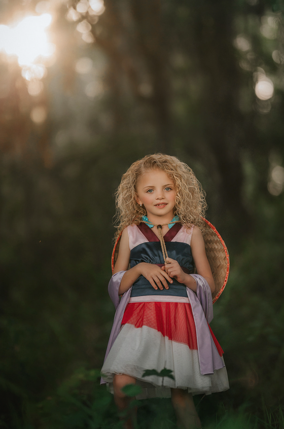 Portrait Petites Warrior Princess Twirl Length Gown – Only Little Once